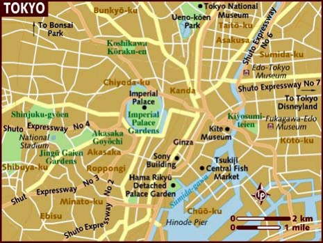 Tokio (Japon) informacion y mapa