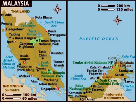 Malasia (información y mapa)