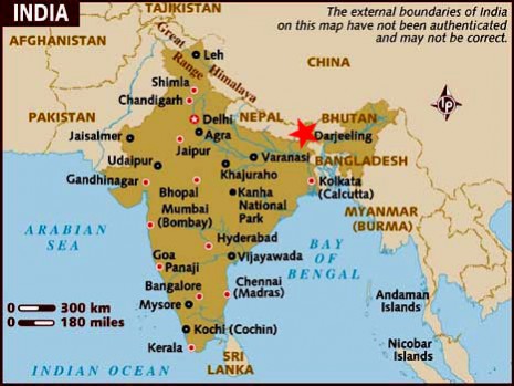 Darjeeling (India) Información útil y mapa