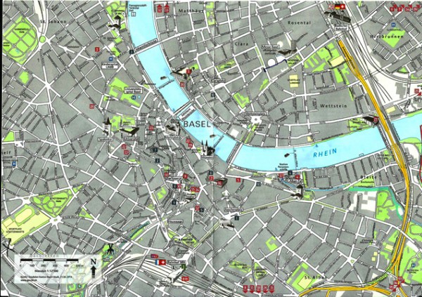 Basilea (Suiza) Información de interés y mapa