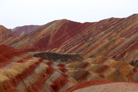Danxia (Zhangye) Las Montañas de colores de China